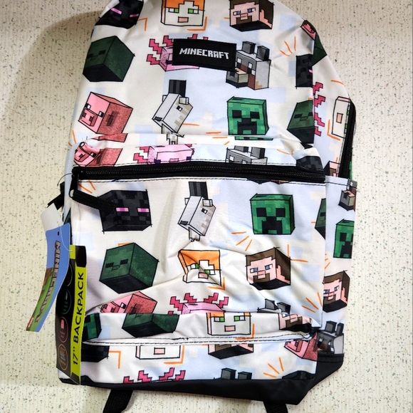 Bioworld | Accessories | Minecraft Creeper Backpack 7 Multicolor Padded ...